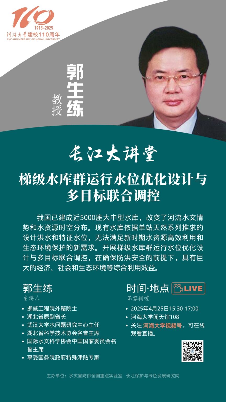 建校110周年系列活动之长江大讲堂 – YICODE